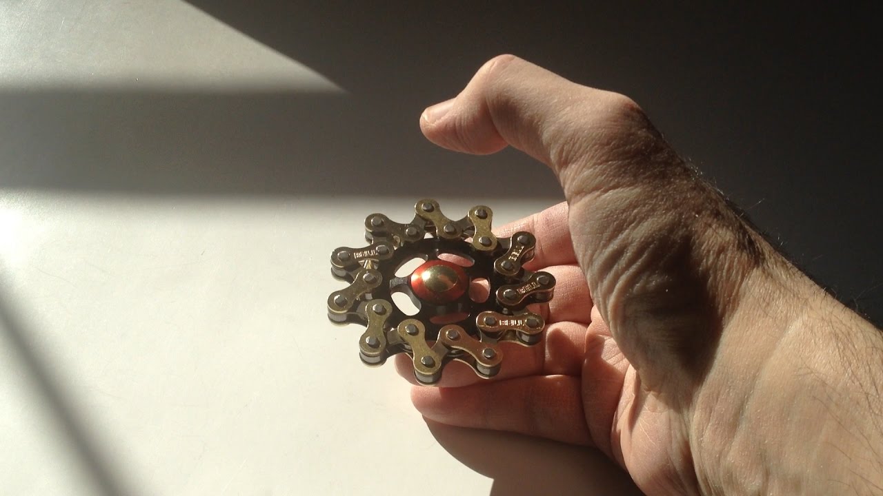 EDC Fidget Spinner —DIY Bike Chain and Jockey Wheel Spinner - YouTube