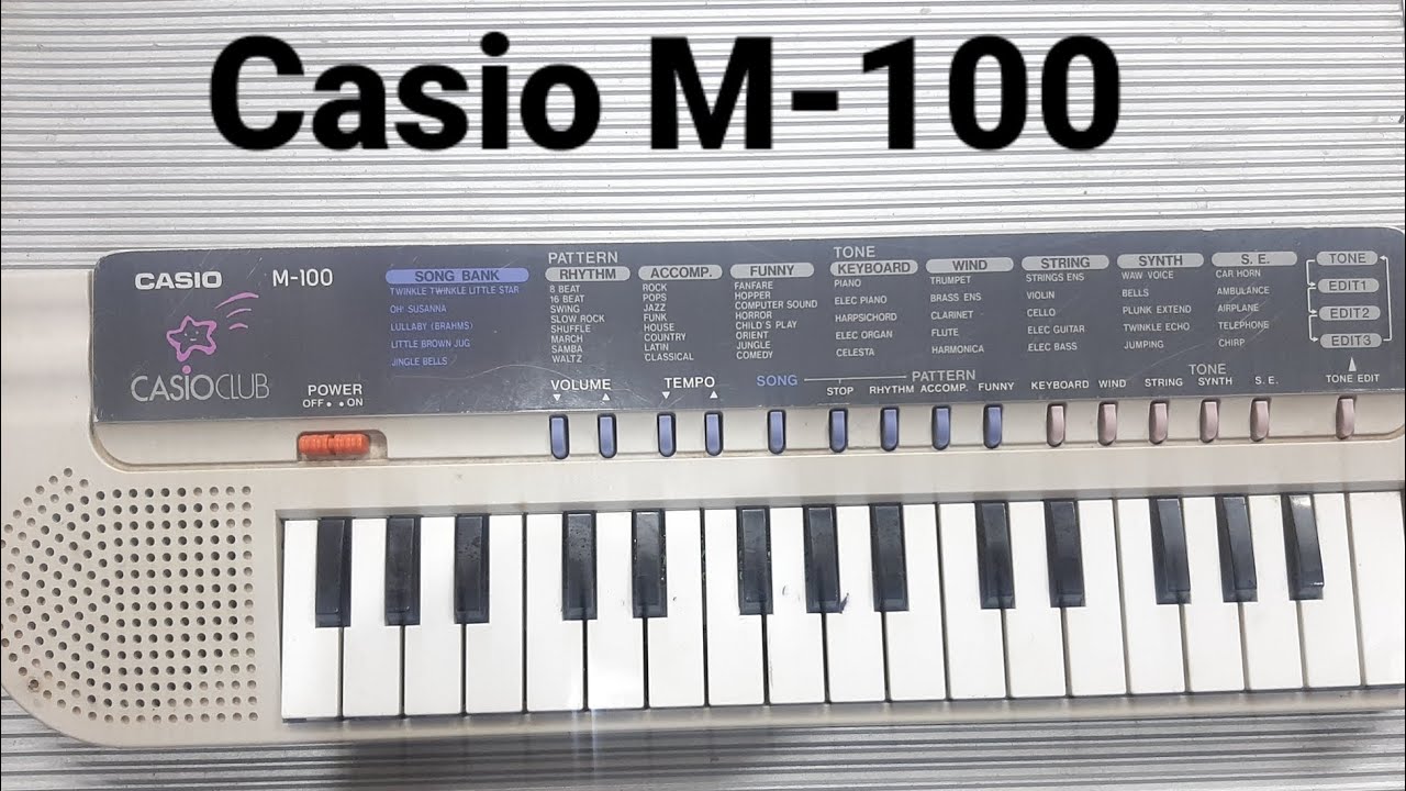 Casio M-100 | Casio M-100 Piano | Casio small piano - YouTube