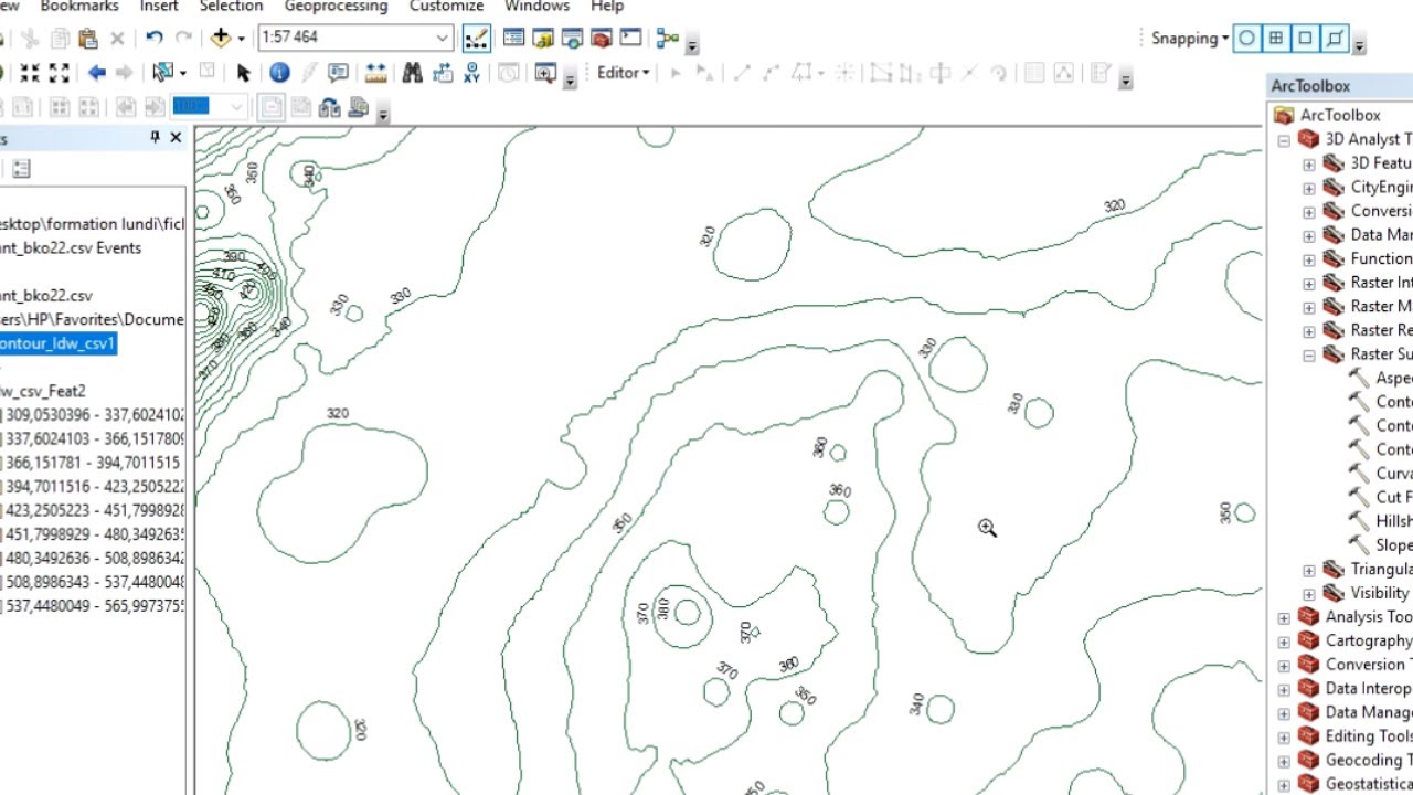 Réaliser une carte topographique générale et spécifique dans ArcGIS ...