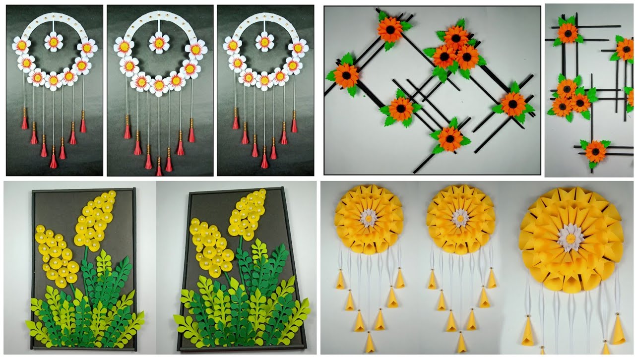 Easy paper Wallmates | Paper wall hanging idea | Wallmate | Wall ...
