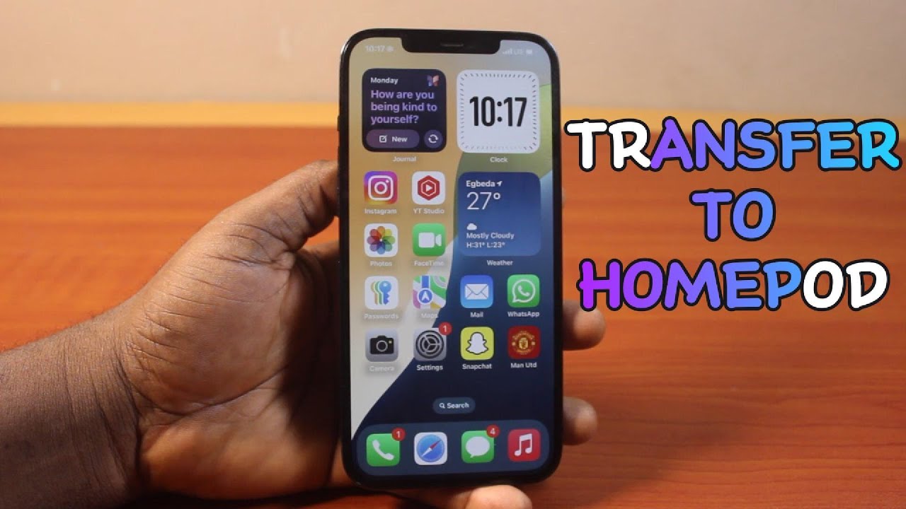 How to Enable or Disable Transfer to HomePod on iPhone - YouTube