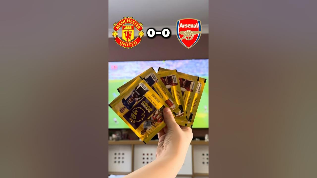 🏆 Man United vs Arsenal Score Prediction! ⚽ Using Panini Premier League Stickers! #premierleague ...