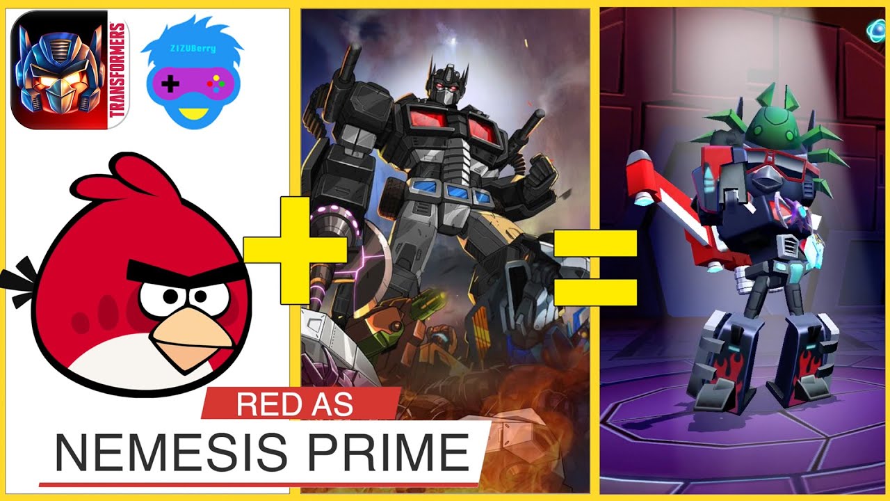 Angry Birds Transformers - Before & After - All Red Combos - YouTube