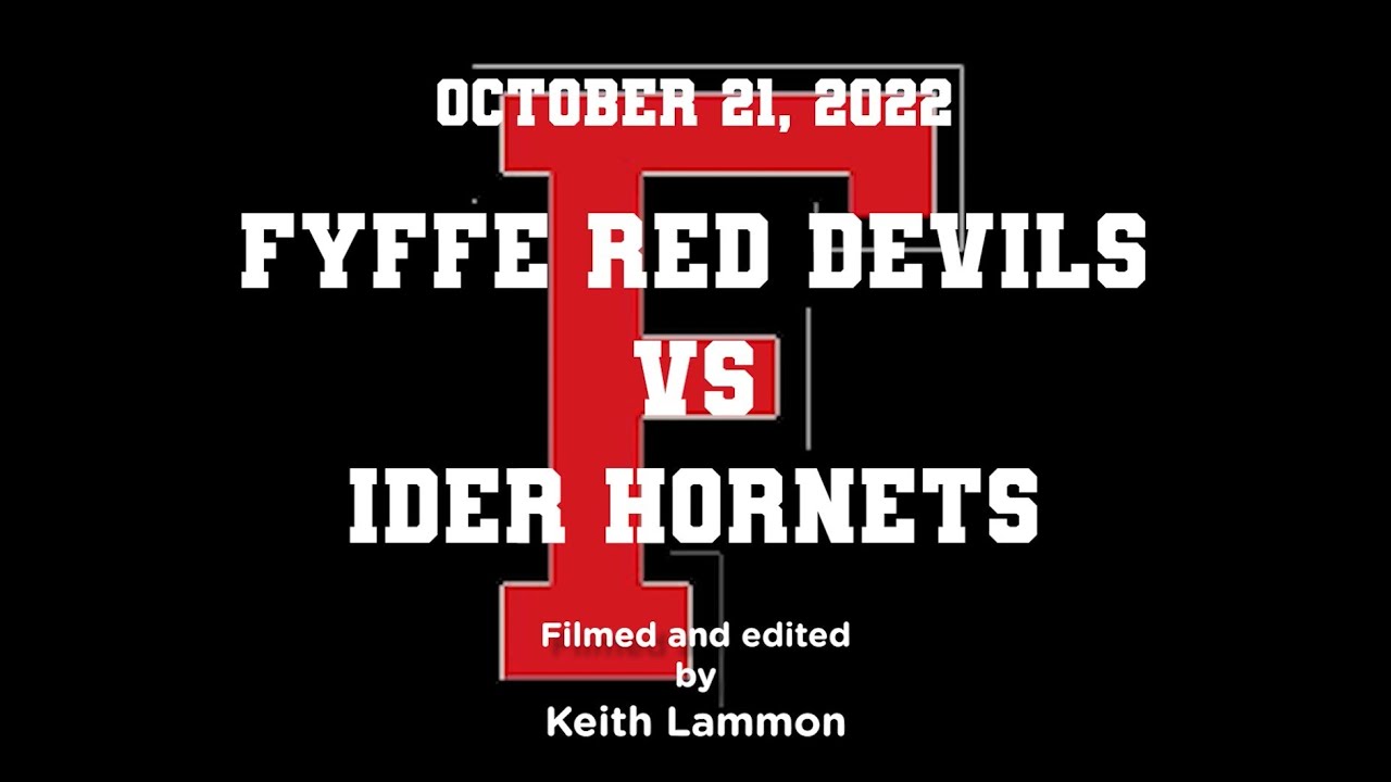 Fyffe Red Devils vs Ider Hornets - October 21, 2022 - YouTube