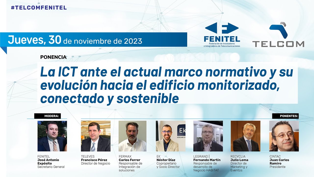 Telcom 2023 - 29 de noviembre, mesa: La ict ante el actual marco ...