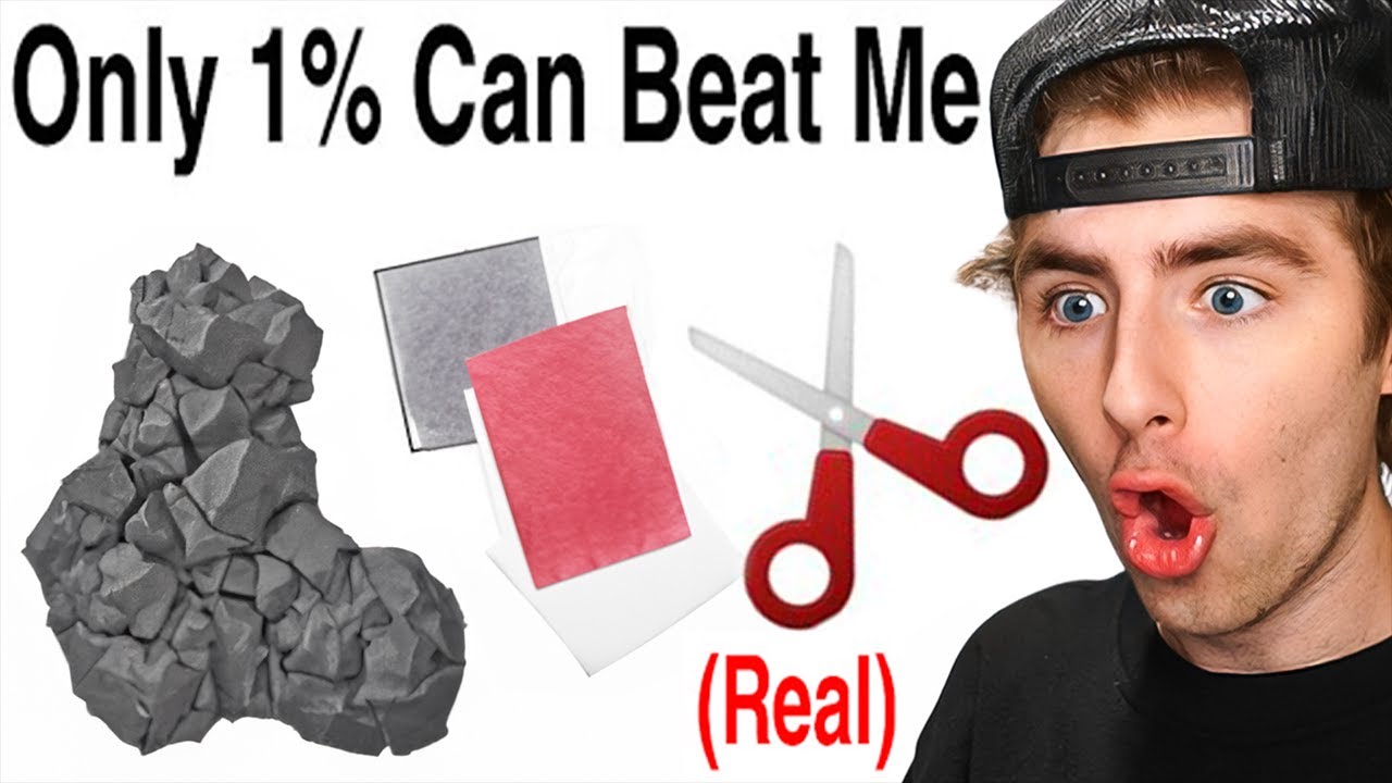 Only 1% can Beat Me in Rock Paper Scissors (REAL) - YouTube