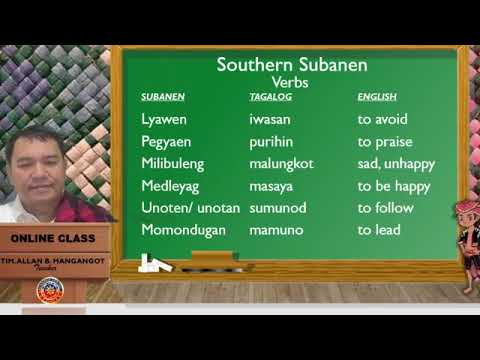 Southern Subanen Basic words Study - YouTube