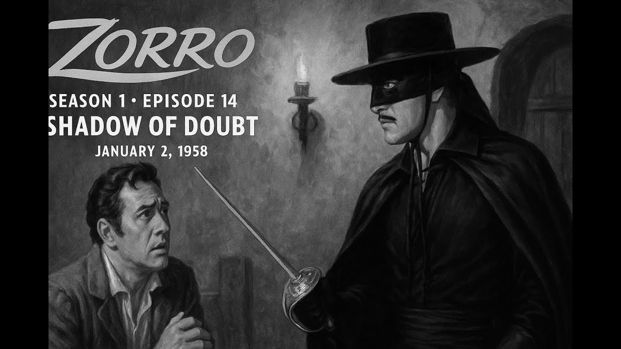 Zorro (1957)[4K]–S01E14: “Shadow of Doubt” #GuyWilliams #DisneyZorro # ...