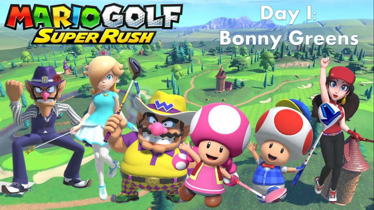 Mario Golf: Super Rush - Duel Tournament - Day 1: Bonny Greens - YouTube