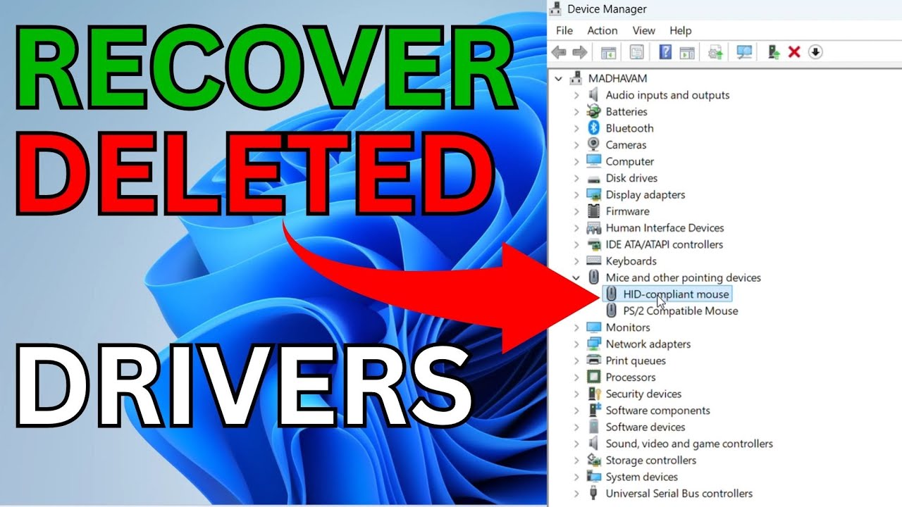 How to Recover Deleted Drivers in Windows 11 - YouTube