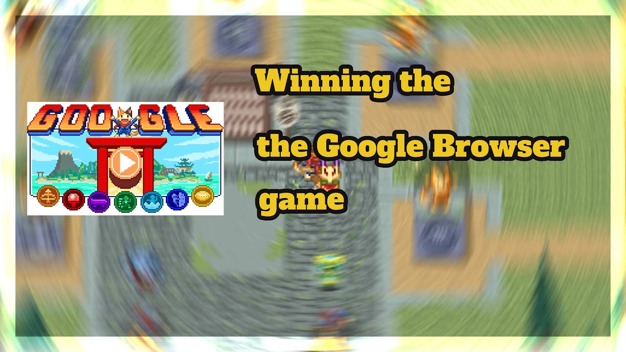winning the google browser game | Sprinter014 - YouTube
