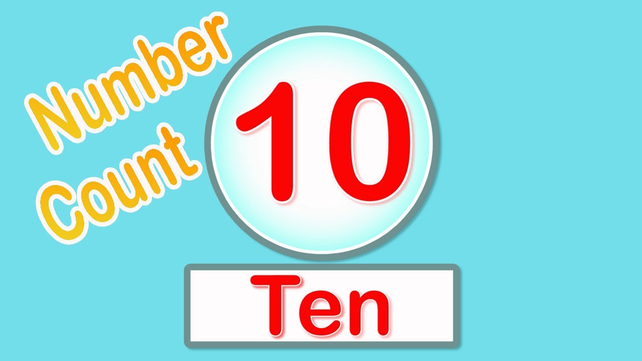 Learn Number Names 1 to 10 in English | 123 Numbers | Number names with ...