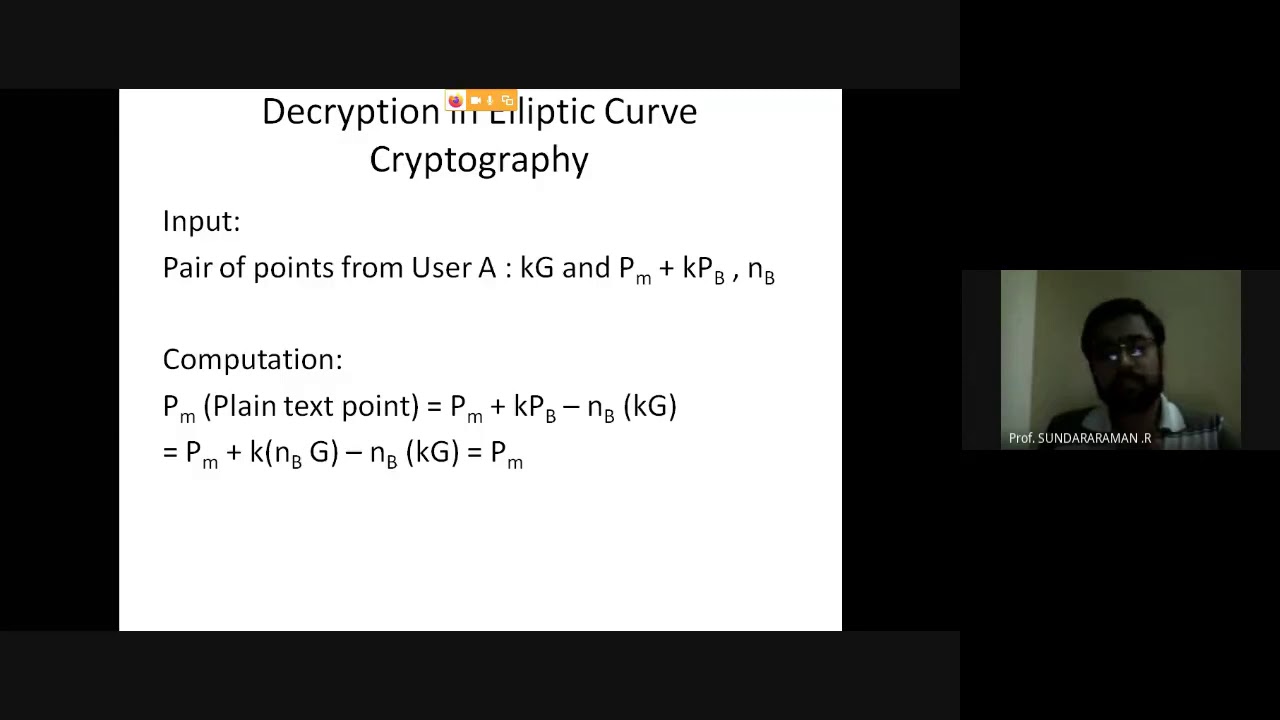 Elliptic Curve Cryptography Encryption And Decryption Youtube