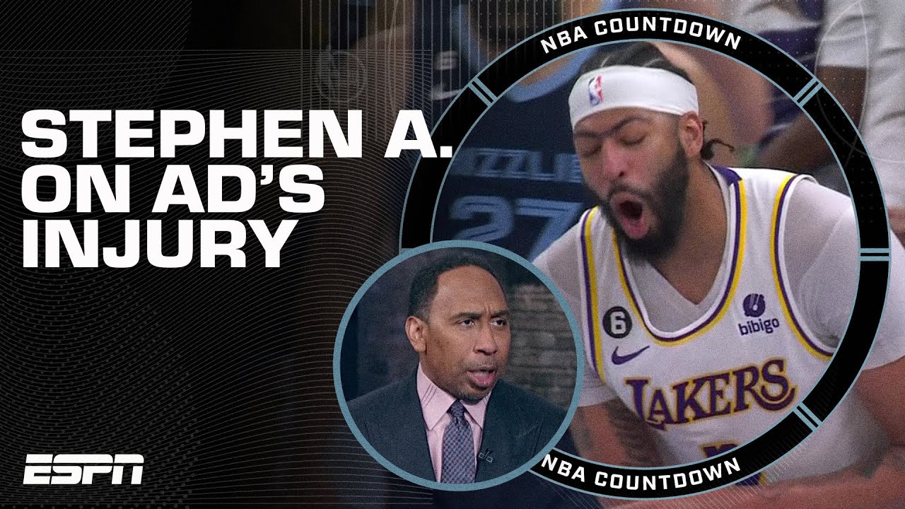 Stephen A. Smith reacts to Anthony Davis’ shoulder injury | NBA on ESPN ...