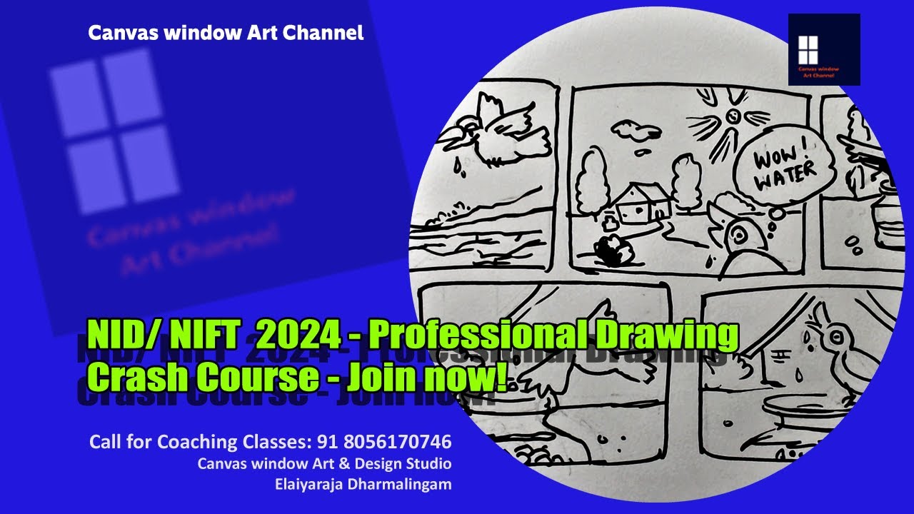 How to draw a Simple comic Strip - NID 2024 Crash Course / Register Now ...
