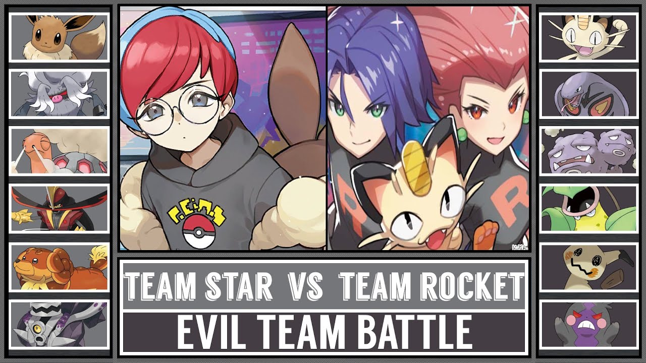 TEAM STAR vs TEAM ROCKET | Evil Team Pokémon Battle - YouTube