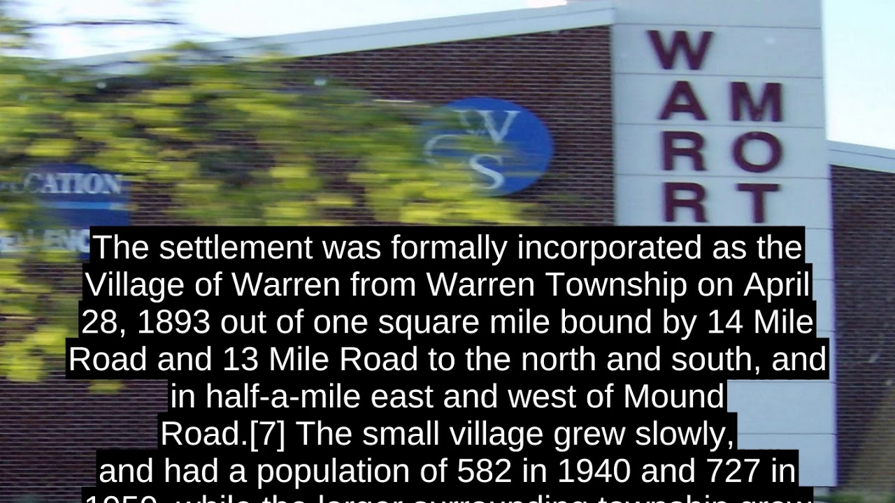 Warren, Michigan (USA) - History and Facts - YouTube