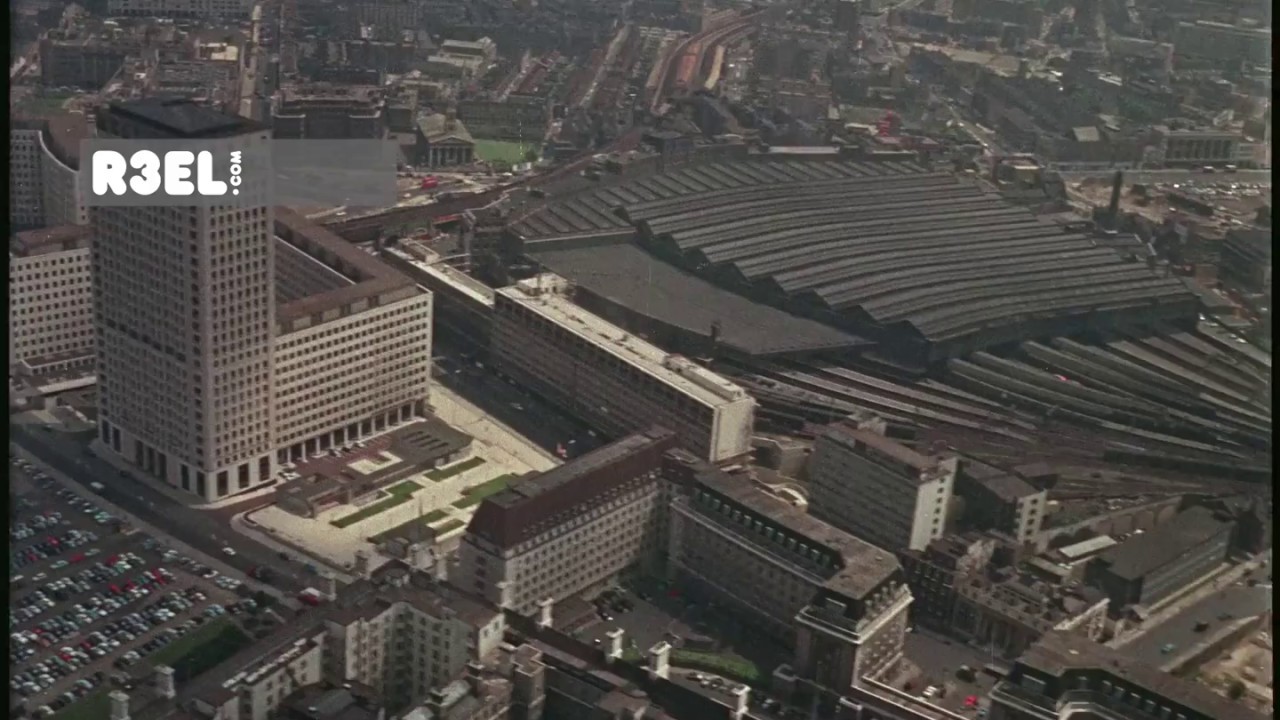 Aerial of Shell Centre at Waterloo Station - YouTube