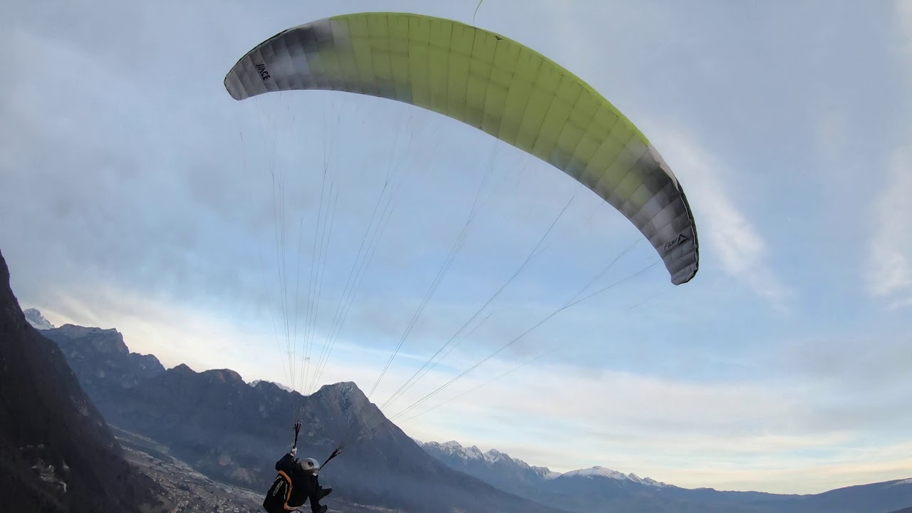 Paragliding in Belluno - Italy - YouTube
