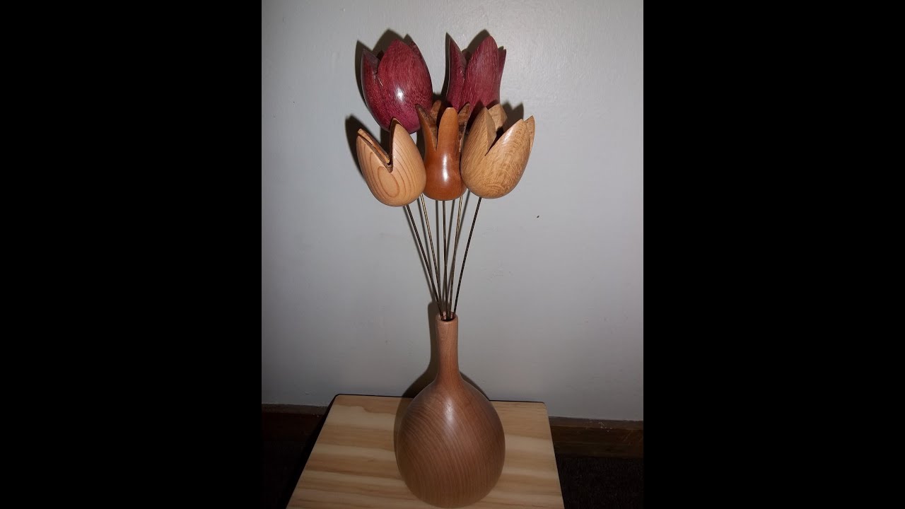 Wood Turning - Vase of Flowers [part 2] - YouTube