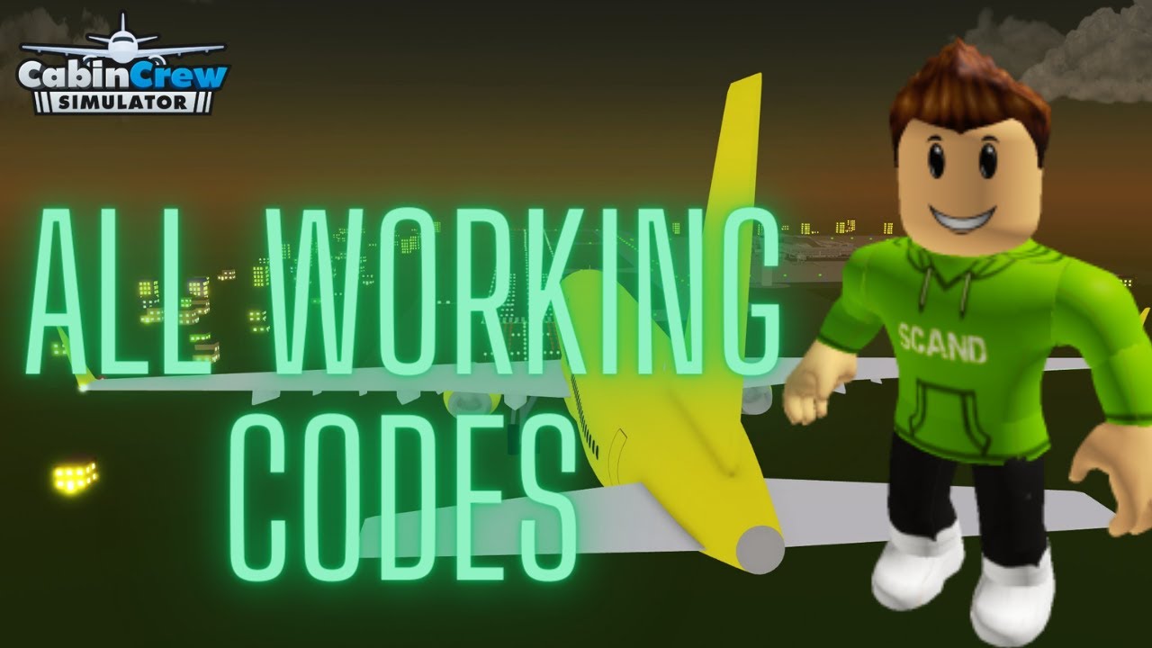 All Working Codes || Cabin Crew Simulator || Roblox || Scand - YouTube