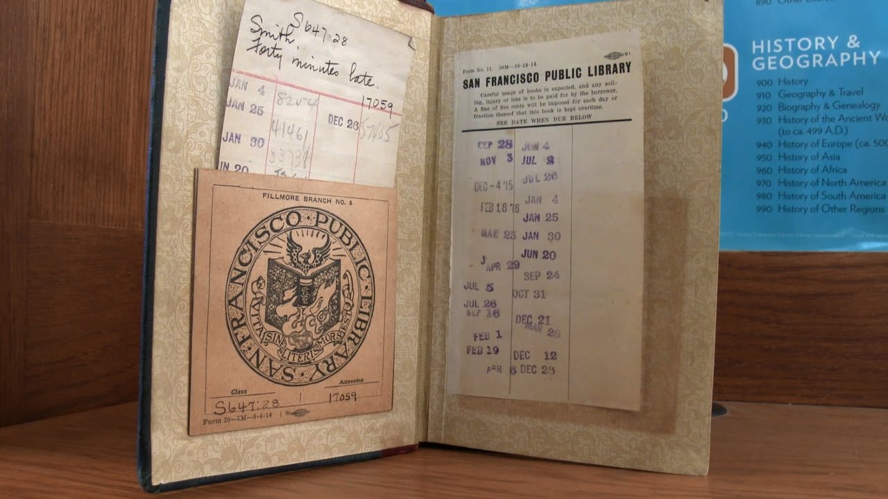100 Year Overdue Book Returned During Library Fine Amnesty 2017 - YouTube