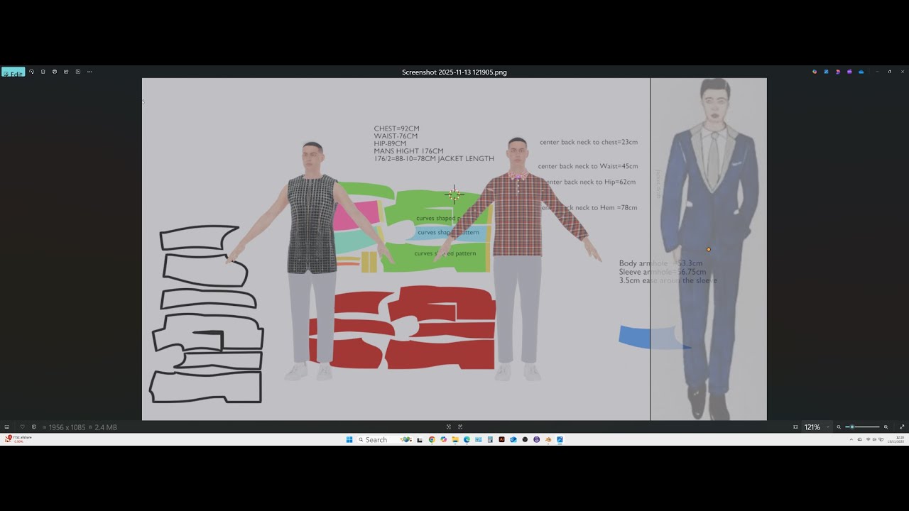 How to Draft a Blazer Pattern (Step-by-Step) | Tailoring Tutorial for ...