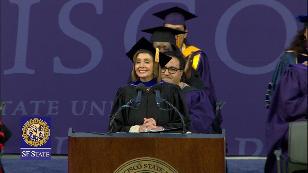 2019 SF State Commencement: Keynote Speaker Nancy Pelosi - YouTube