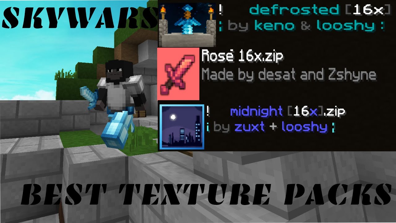 Using The BEST Skywars Texture Packs [FPS BOOST] [1.8.9] - YouTube