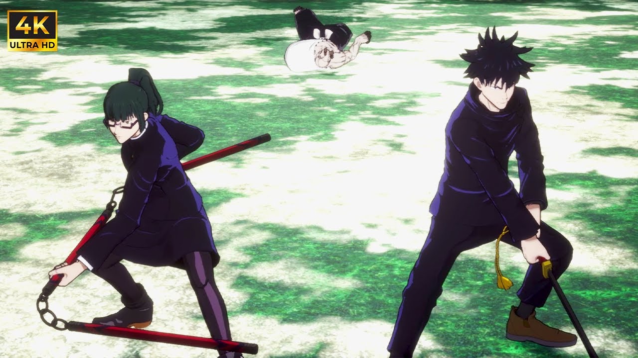jujutsu kaisen cursed clash Fushiguro Megumi and Maki vs Hanami FULL ...