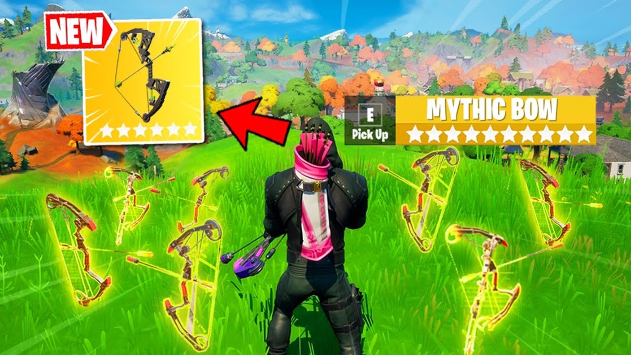 Fortnite Except I ONLY use NEW Bows (overpowered) - YouTube