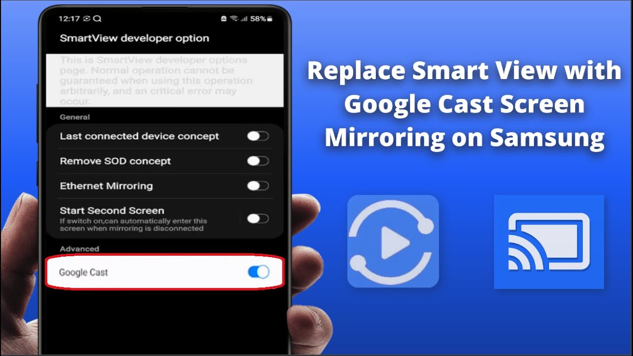 How to Enable Google Cast Screen Mirroring Feature on Samsung Galaxy ...