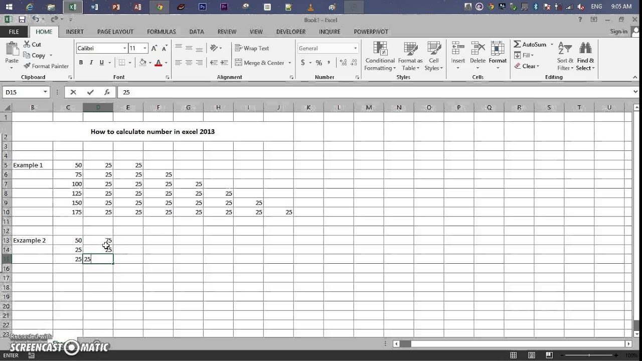 How To Calculate Number In Excel 2013 YouTube how-to-calculate-number-in-excel-2013-youtube