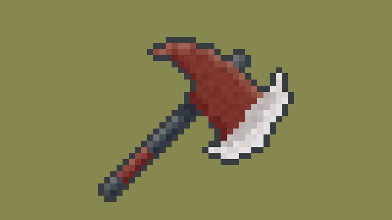 Day 209 | 32 x 32 Ax | Pixel art time lapse - YouTube