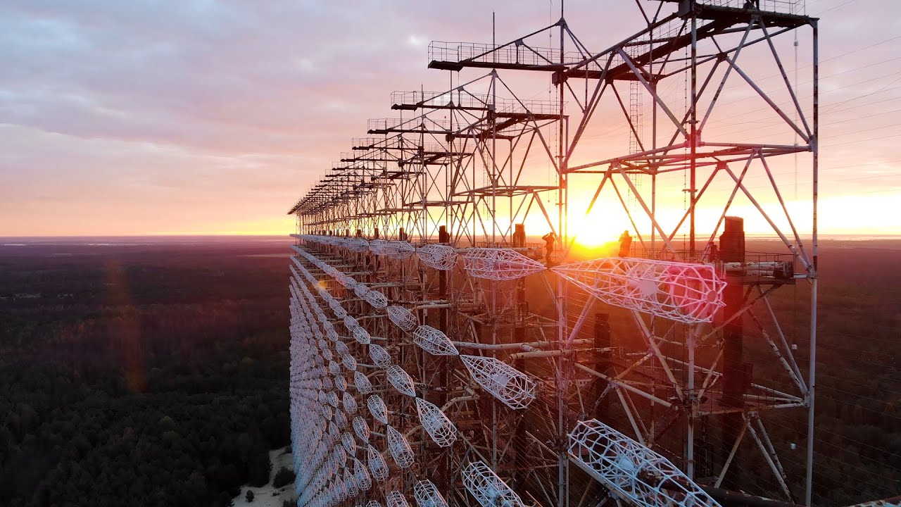 Climbing a Radioactive Duga Radar in Chernobyl - YouTube