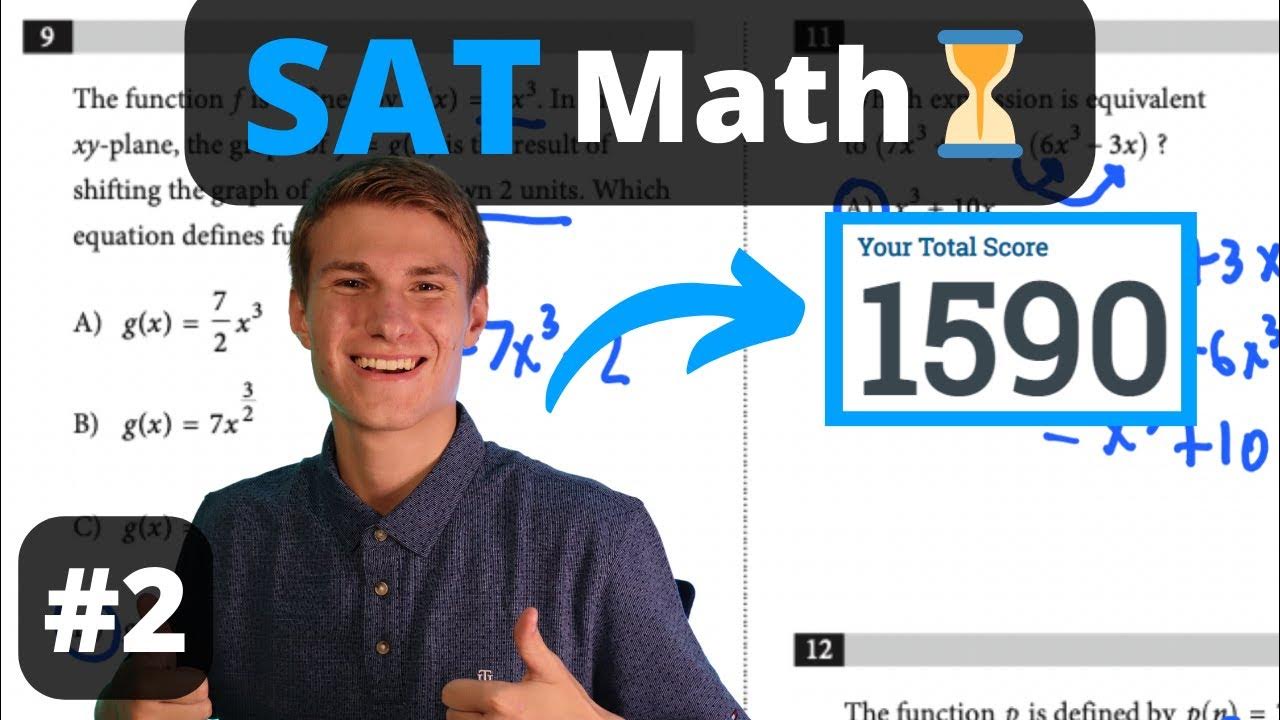 800 Math Scorer Speedruns Digital SAT Math Practice Test 2 - YouTube