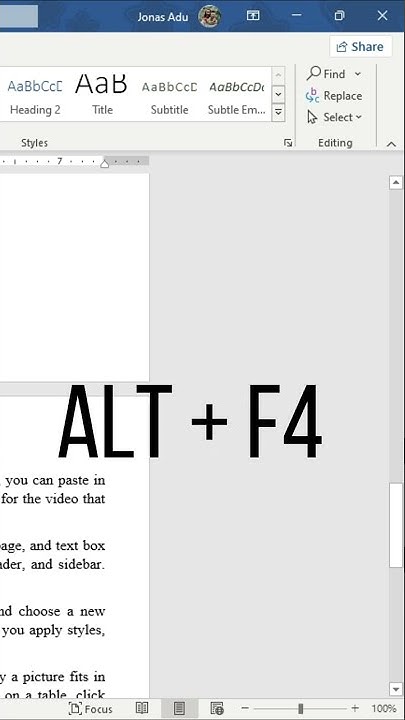 How to Close a Word Documents in Microsoft Word - YouTube