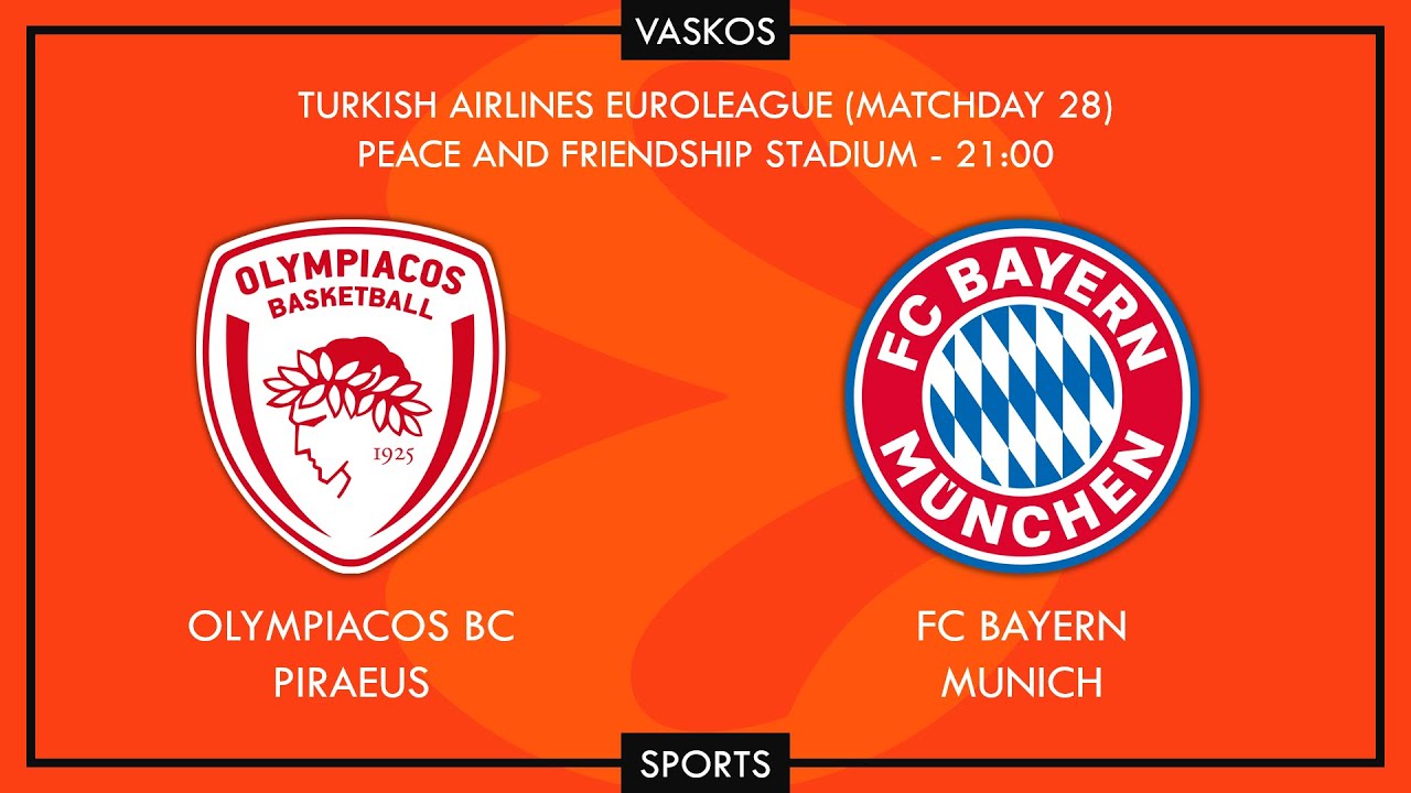 🔴 LIVE | ΟΛΥΜΠΙΑΚΟΣ - ΜΠΑΓΕΡΝ ΜΟΝΑΧΟΥ | ΕΥΡΩΛΙΓΚΑ | OLYMPIACOS - BAYERN ...