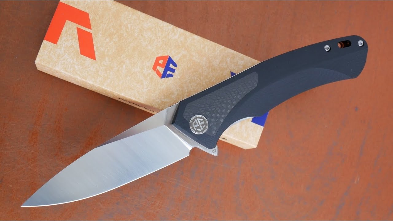 Petrified fish PF838С, D2 Satin, G10 Black + carbon, EDC - YouTube