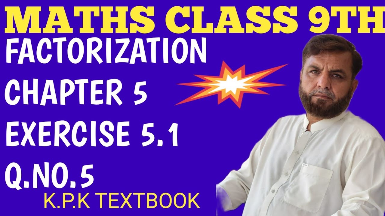 Maths class 9th chapter 5 exercise 5.1 q.no.5 K.P.K textbook. - YouTube