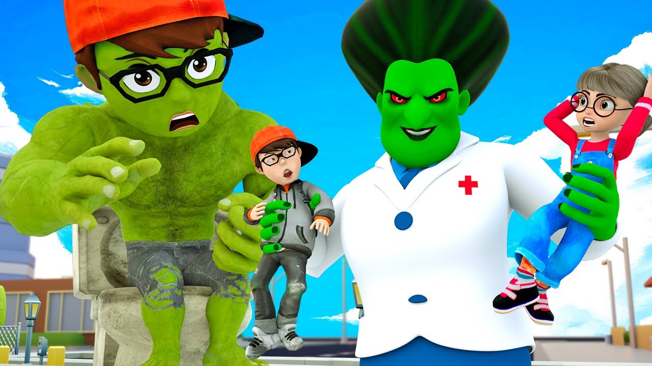 Miss T Zombies War World Z vs Nick Hero Spider Hulk | Scary Teacher 3D Kingmo Hero Adventure ...