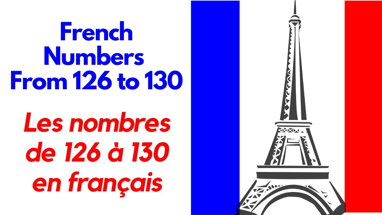 126 to 130 Numbers in French | Learn French Number | French ...