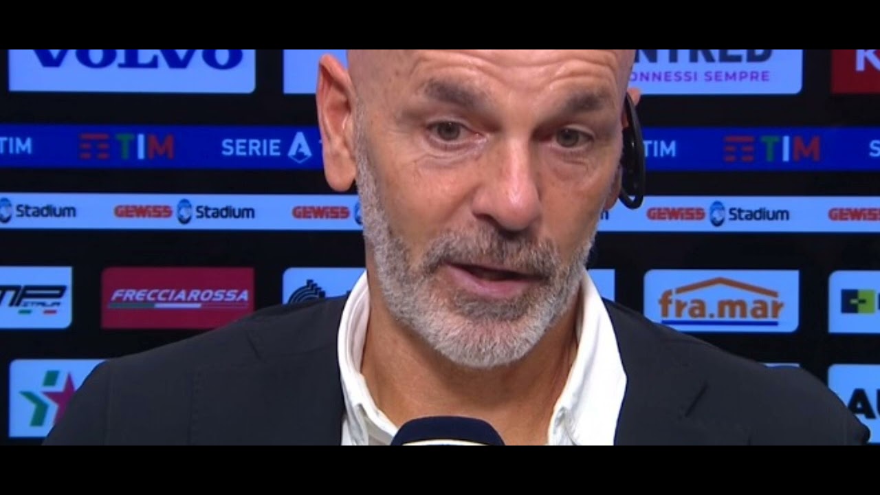 INTERVISTA PIOLI POST PARTITA ROMA MILAN 1-2 - YouTube