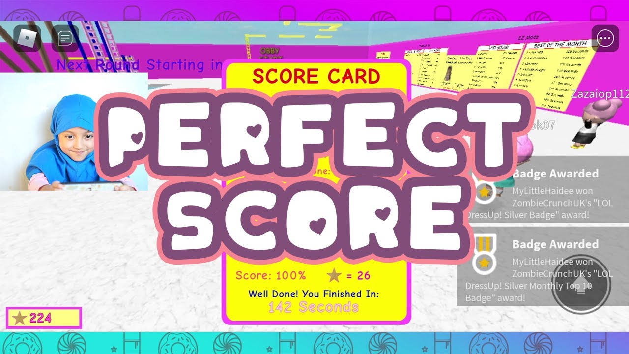 Perfect Score Roblox LOL Dress Up! - YouTube