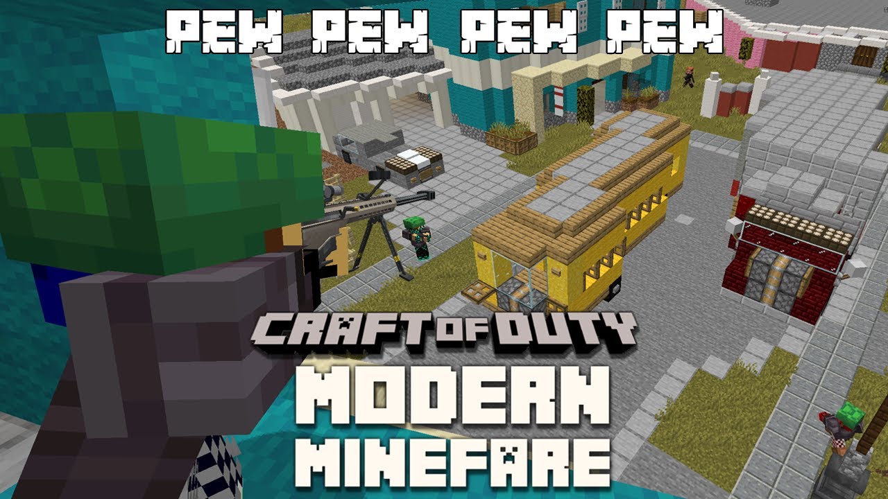 Minecraft PvP but it's CALL OF DUTY (Minecraft Gun Mod PvP) - YouTube