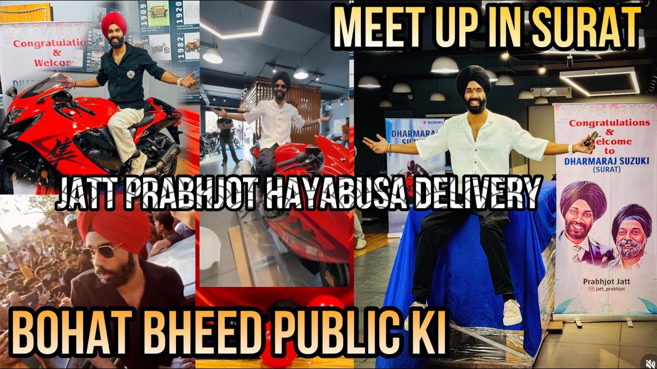 MEET UP IN SURAT WITH JATT PRABHJOT Bohat bheed hai public ki😱 # ...