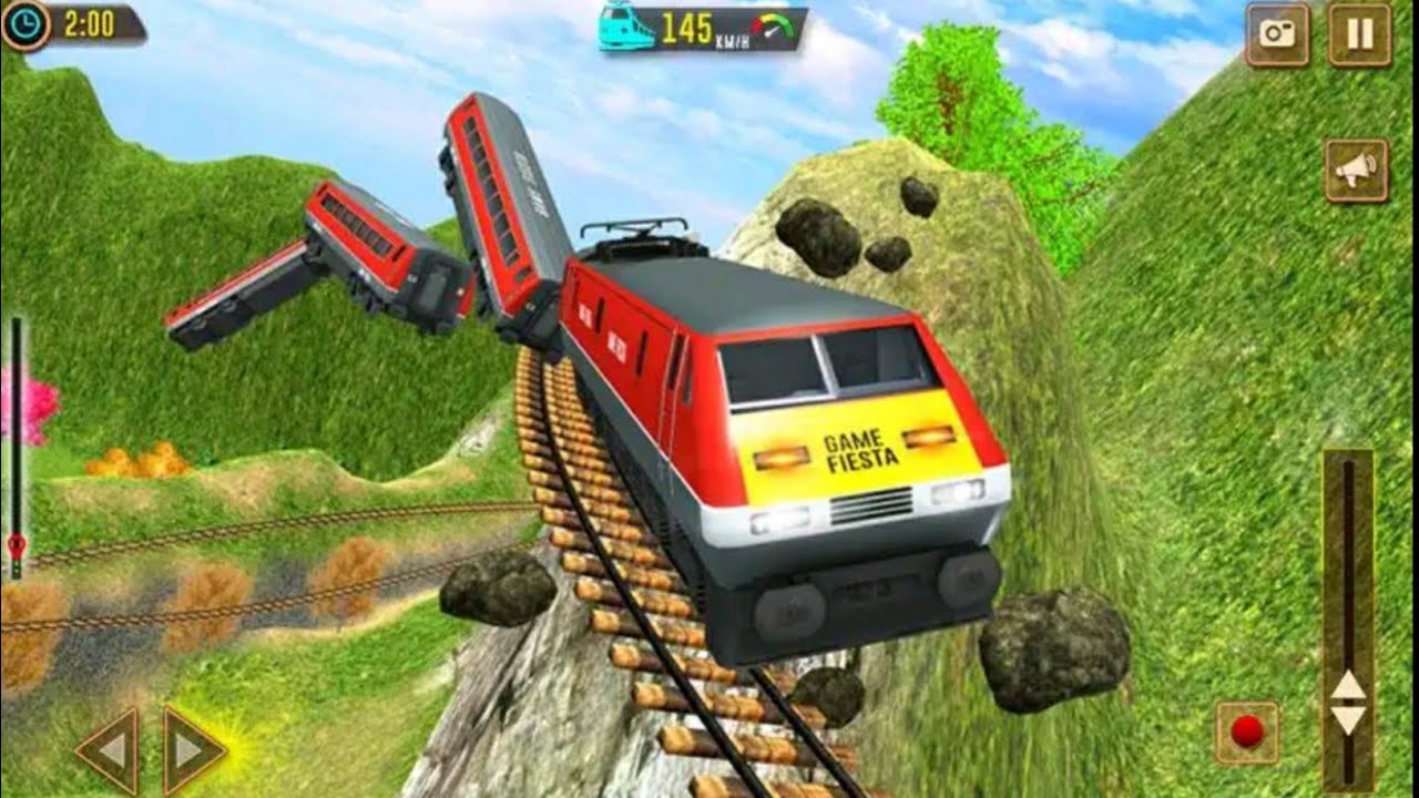 Train racing game - YouTube