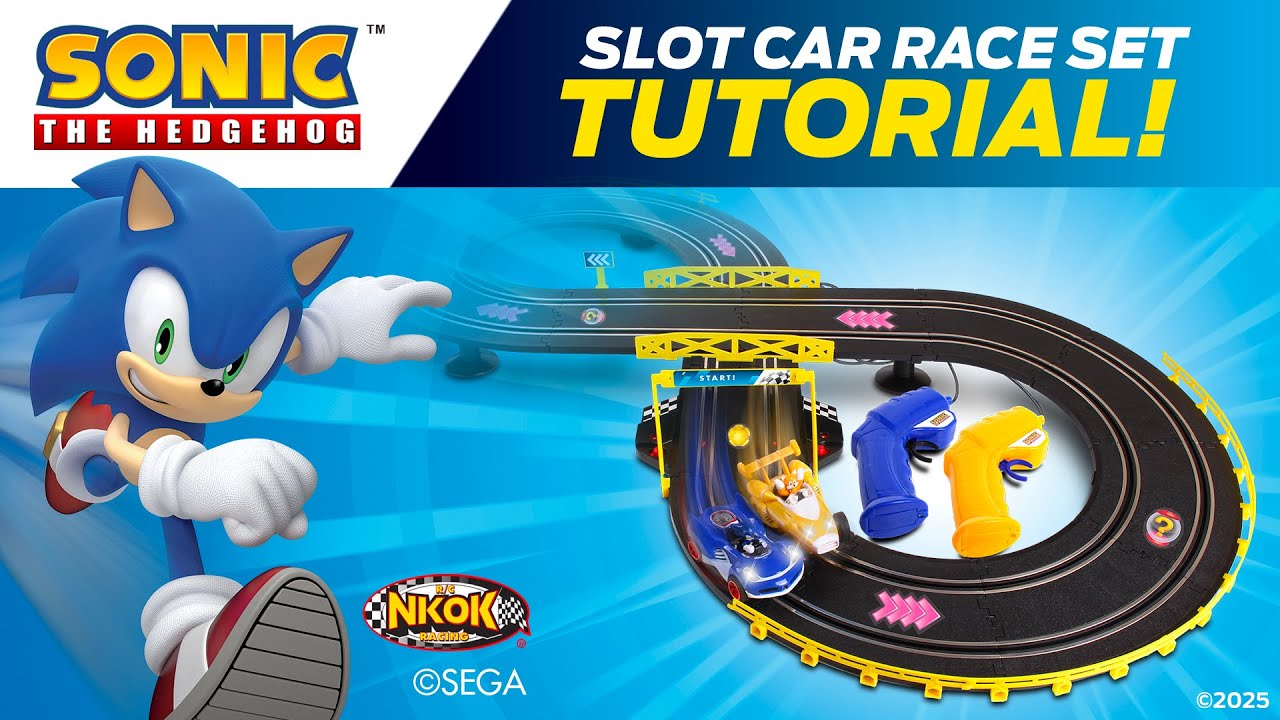 Sonic Slot Car Race Set Tutorial! - YouTube