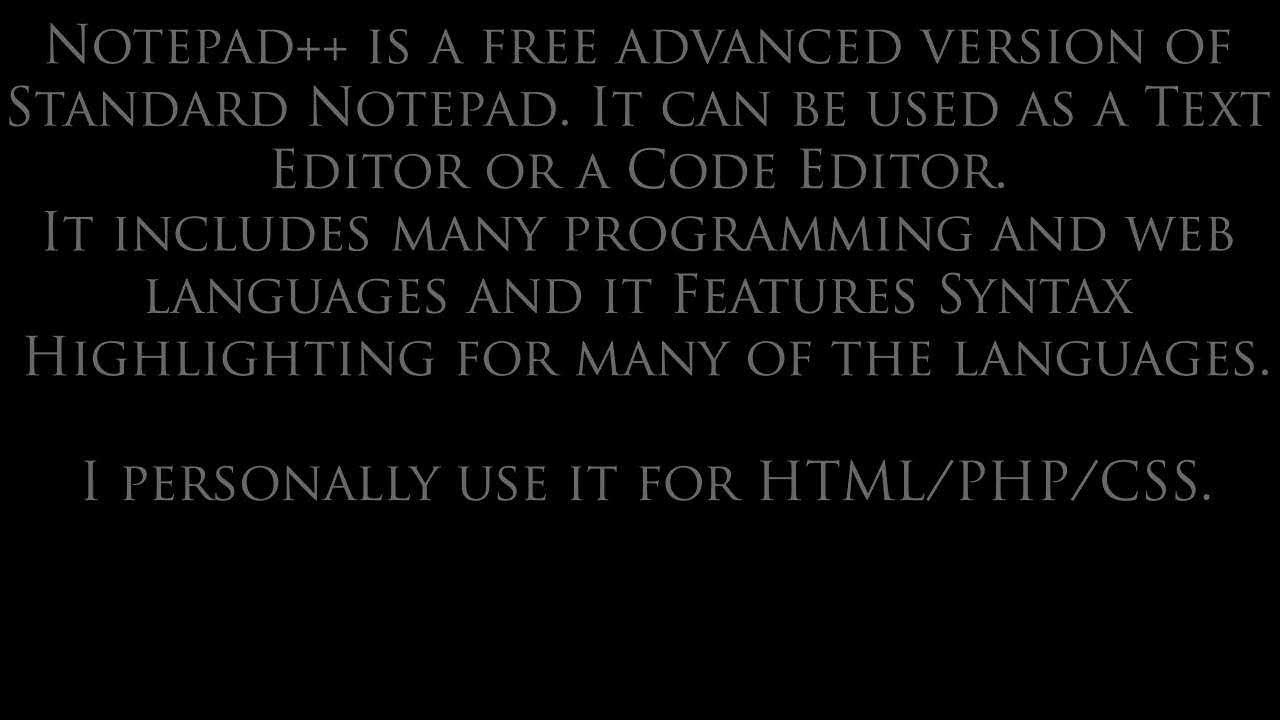 Notepad++ - What is it and how to get it - YouTube