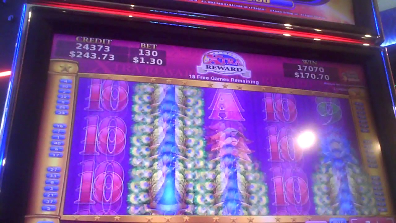 Adorned Peacock Slot Machine BIG WIN Bonus - YouTube